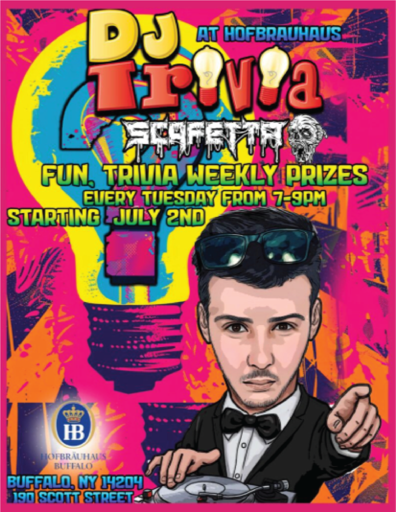 DJ Trivia w/DJ Scafetta Every Tuesday - Buffalo Place