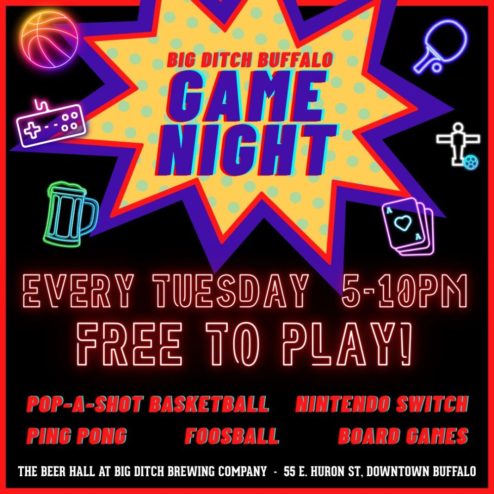 Big Ditch Brewing Company Game Night - Buffalo Place